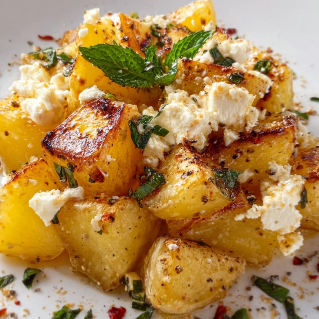 Baked Feta Potatoes